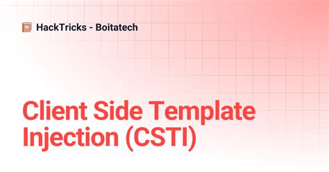 client side template injection csti hacktricks boitatech