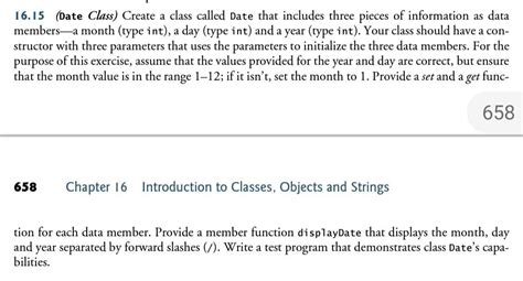 Solved 1615 Date Class Create A Class Called Date That
