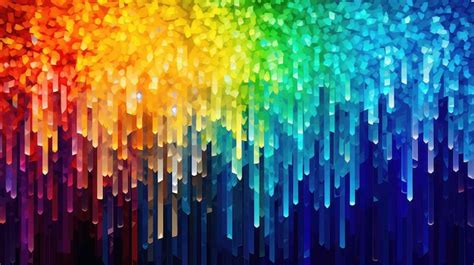 Colorful Effect Rainbow Background Premium Ai Generated Image