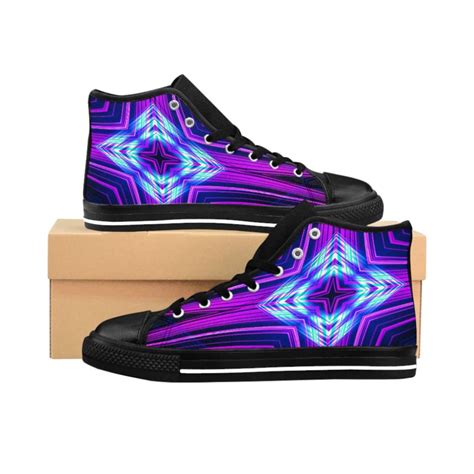 Mens Rave Shoes Canvas High Top Sneakers Cyberpunk Footwear T Idea