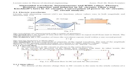 pdf sinusoidal waveform instantaneous and rms values … notes