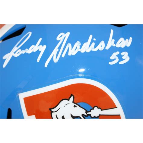 Randy Gradishar Autographedsigned Denver Fs Helmet Beckett Denver