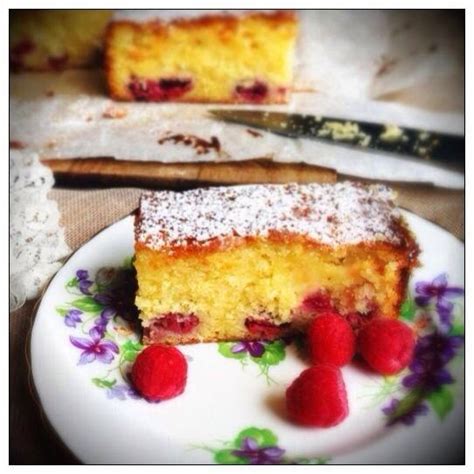 The Game Bird Food Chronicles Lemon And Raspberry Drizzle Traybake