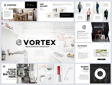 Vortex Minimal Powerpoint Template Powerpoint Powerpoint Templates Creative Market Design