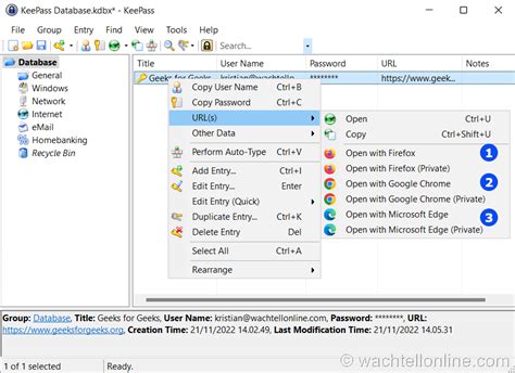 Keepass Password Safe Setting Up Passwords Wachtellonline
