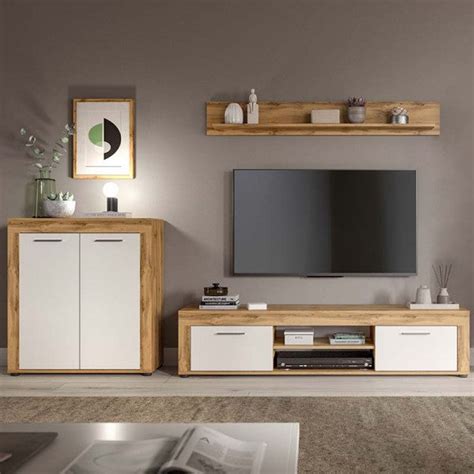 Composition Tv Blancbois Maj N°2 Dimensions Buffet L 80 X L 35 X