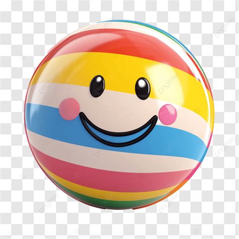 Rainbow Striped Smiley Face Ball Clipart Rainbow Striped Smiley Face