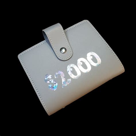 Savings Challenge Wallet Mini Binder 2000 Or 4000 Etsy