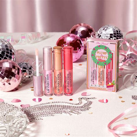 Too Faced Limited Edition Plump And Pretty Kisses Lip Plumper Trio