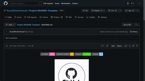 GitHub YousefIbrahimismail Project README Template A Fully Customizable And Presentable