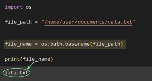 Python Get Filename From Path