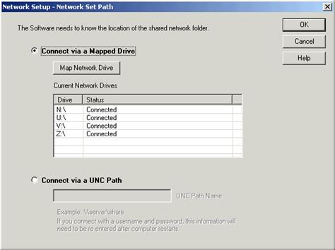 Network Setup Wizard Set Path