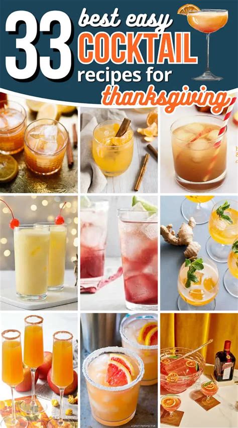 33 Festive Thanksgiving Cocktail Recipes To Celebrate