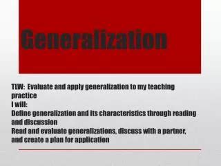 PPT Generalization And Argument By Example PowerPoint Presentation Free Download ID