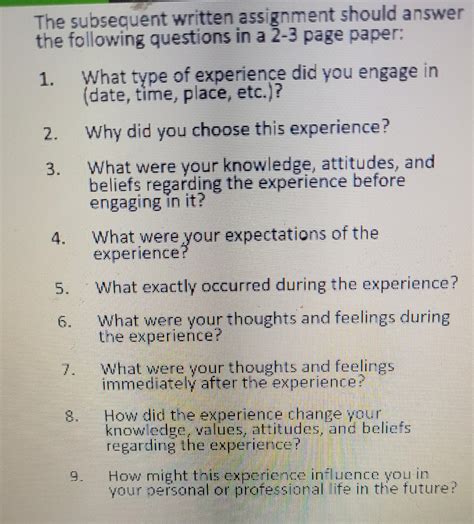 Write A Novel Sexual Experience To PagesThe Chegg Com