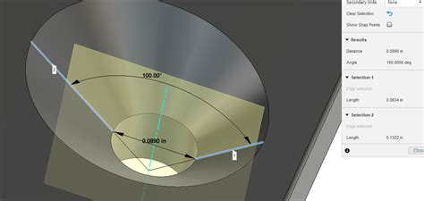 Measure A Countersink Angle Autodesk Community