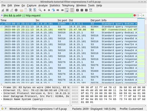 Wireshark Tutorial Display Filter Expressions