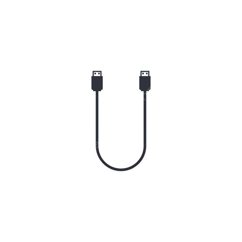 Usb Cable Logo Vector Icon Illustration Electronic Monitor Connector Vector Electronic Monitor