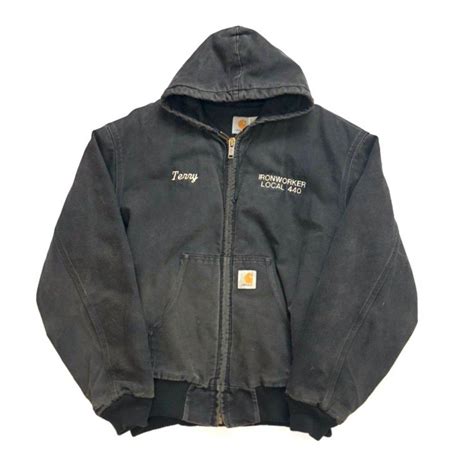 칼하트 칼하트 액티브 블랙 빈티지 후드자켓 위시버킷