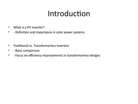 Transformerlesspvinverterdesignpresentationpptx