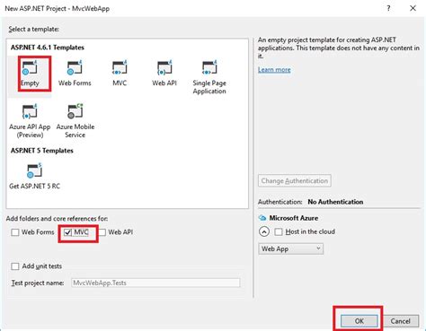 Creating The New Mvc Project In Visual Studio And Using View Data