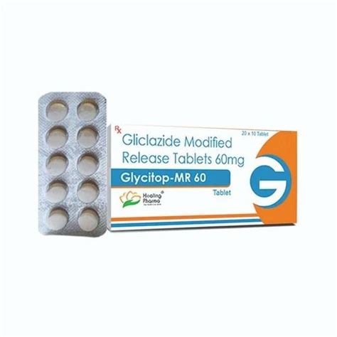 Glycitop Mr Gliclazide Modified Release Tablets 60 Mg At ₹ 138 Stripe