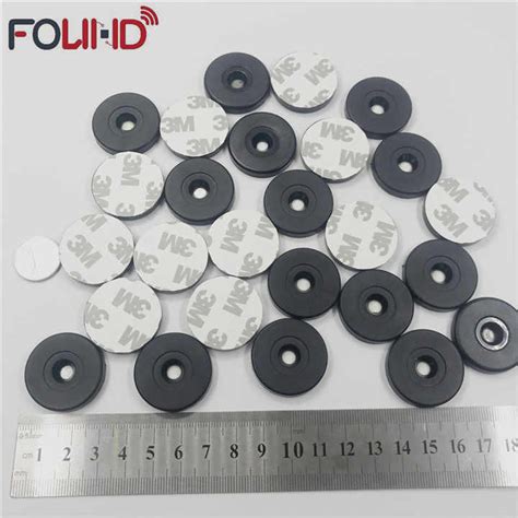 30mm Hole Laser Numbering Anti Metal Nfc Token Tag With Screw Hole