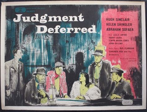 Judgment Deferred Poster Uk Quad 1952