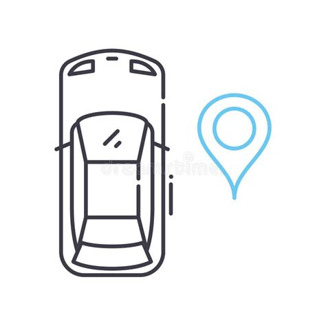 Satellite Line Icon Outline Symbol Vector Illustration Concept Sign