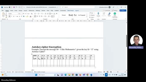 10 1 Autokey Cipher Youtube