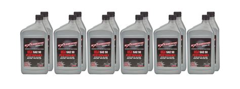 Extreme Racing Oil Sae 50 Synthetic Blend 12 X 1 Quart Hpsae 50c