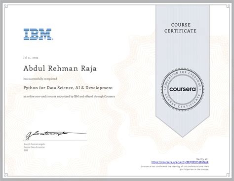 Abdul Rehman Raja On Linkedin Im Happy To Share That Ive Obtained A New Certification Python