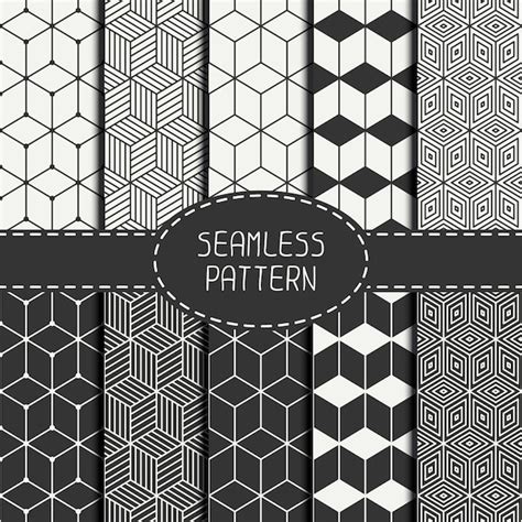 Premium Vector Geometric Abstract Seamless Cube Pattern With Rhombuses