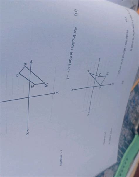 D Reflection Across X 3 The Question Studyx