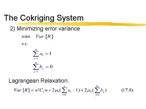 Geo 479579 Geostatistics Ch 17 Cokriging Introduction Data