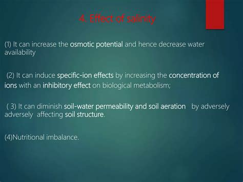 Soil Salinity By Chethankumar P Pptx