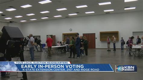 Early Vote Center Sees Long Line At Tuesday Opening