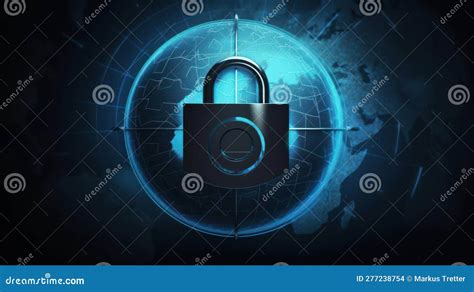 A Shield With A Globe And A Padlock Symbolizing The Global Standards For Cybersecurity Created