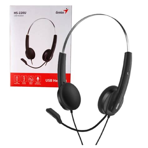 Aud Fono C Micr Fono Genius Hs U Usb Color Negro Xelektrotienda