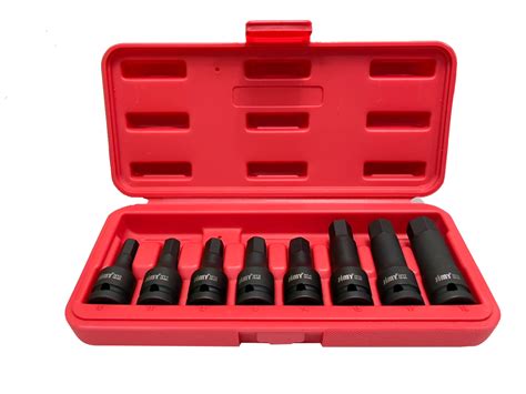 8 Piece In Hex Impact Socket Set 1 2 Square Drive Sae Youtools