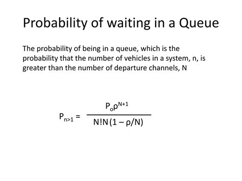 Queuing Theory And Traffic Flow Analysis Pptx