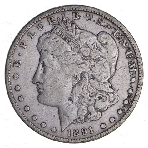 Carson City 1891 Cc Morgan Silver Dollar Rare Historic Coin