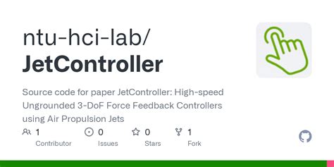 Github Ntu Hci Lab Jetcontroller Source Code For Paper Jetcontroller High Speed Ungrounded