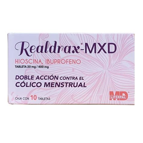 Realdrax Mxd 20 Mg 400 Mg 10 Tabletas A Precio De Socio Sams Club