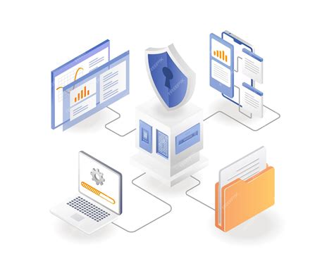 Premium Vector Analyst Data Server Security