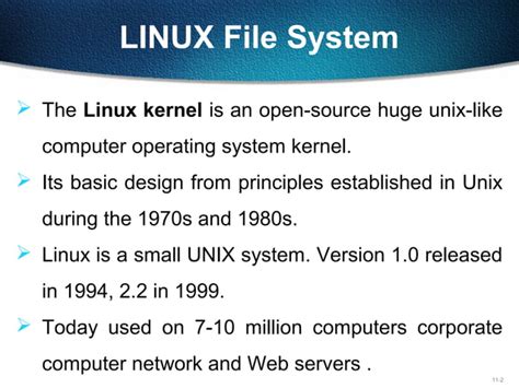 Linux File System Ppt Operating Systems Computer Software And Applications