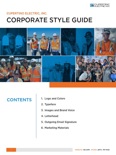 Cei Corporate Style Guide Overview Pdf Typefaces Logos