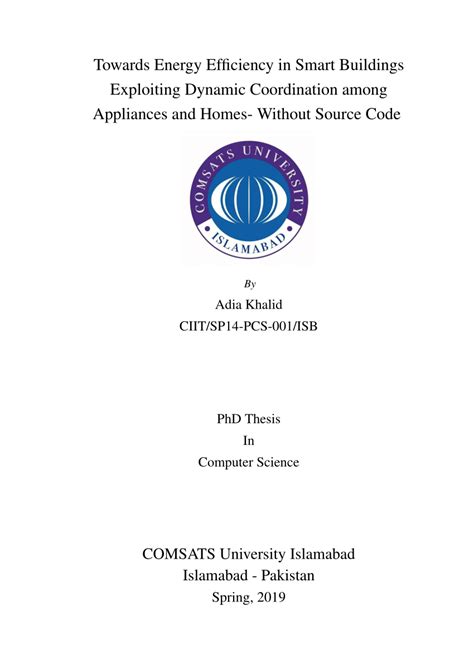 pdf towards energy efficiency in smart buildings exploiting dynamic