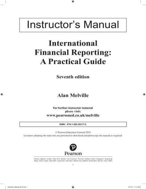 Solution Manual For International Financial Reporting 7th Edition Alan