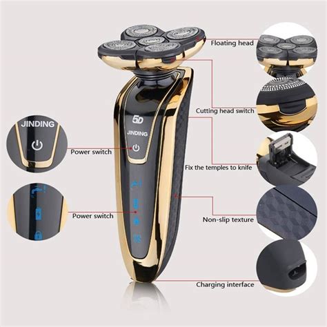 5d Floating Men Shaver Waterproof Electric Razor R Grandado